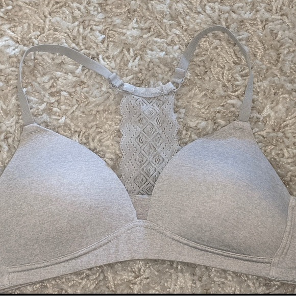 Delta | Intimates & Sleepwear | Delta 36a Padded Racer Back Gray Bralet ...